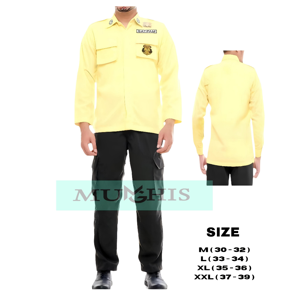 Jual SERAGAM PDL SATPAM SECURITY TERBARU|WARNA CREAM SERAGAM PDH | Shopee Indonesia