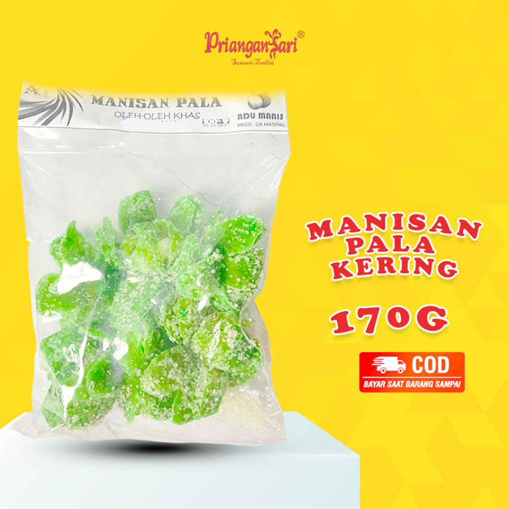 Jual Manisan Pala Kering Rasa Manis Asam Pala Bogor 170 Gram | Shopee ...
