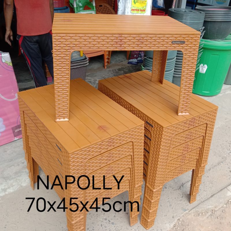 Jual Meja Teras Meja Tamu Plastik Napolly Mapan70 meja kopi | Shopee ...
