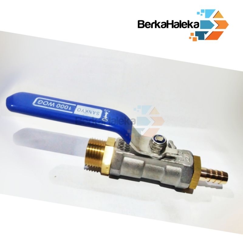 Jual Kran boiler setrika uap 1/2 inci dan nepel selang | Shopee Indonesia