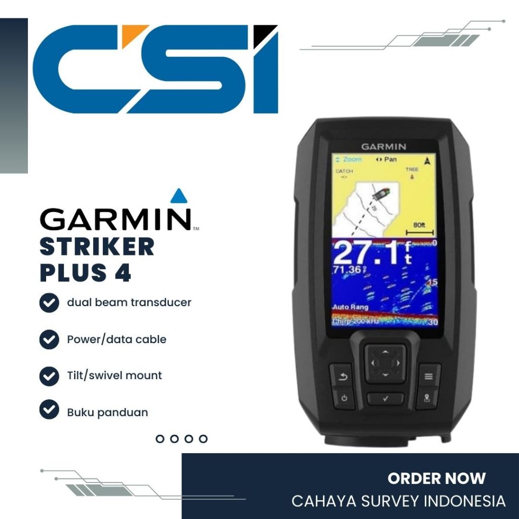 Jual Garmin Striker Plus 4 With Transducer 4pin Dual Beam | Shopee Indonesia