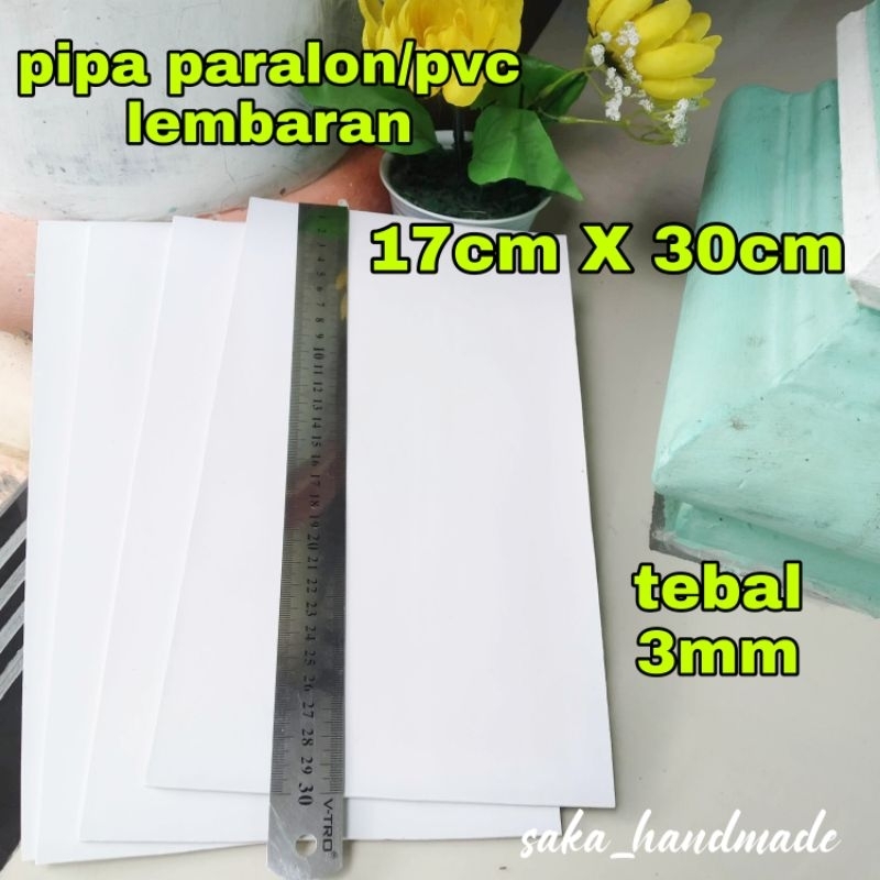 Jual PIPA PARALON/PVC LEMBARAN (17cm X 30cm) TEBAL 3mm | Shopee Indonesia