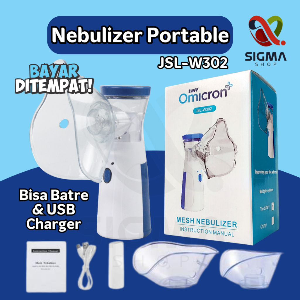 Jual Nebulizer Portable Alat Terapi Bantu Uap Pernapasan Asma Inhalasi ...