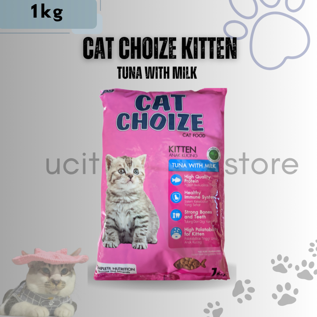 Jual Cat Choize Kitten Tuna Witth Milk 1kg "Dry Food Cat" | Shopee ...