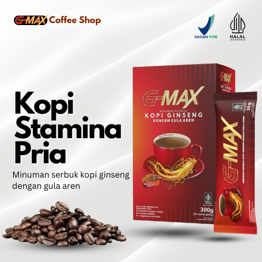 Jual KOPI STAMINA PRIA G-MAX ASLI KOPI GINSENG KUAT TAHAN LAMA KOPI GMAX (100% AMAN BPOM & HALAL ...