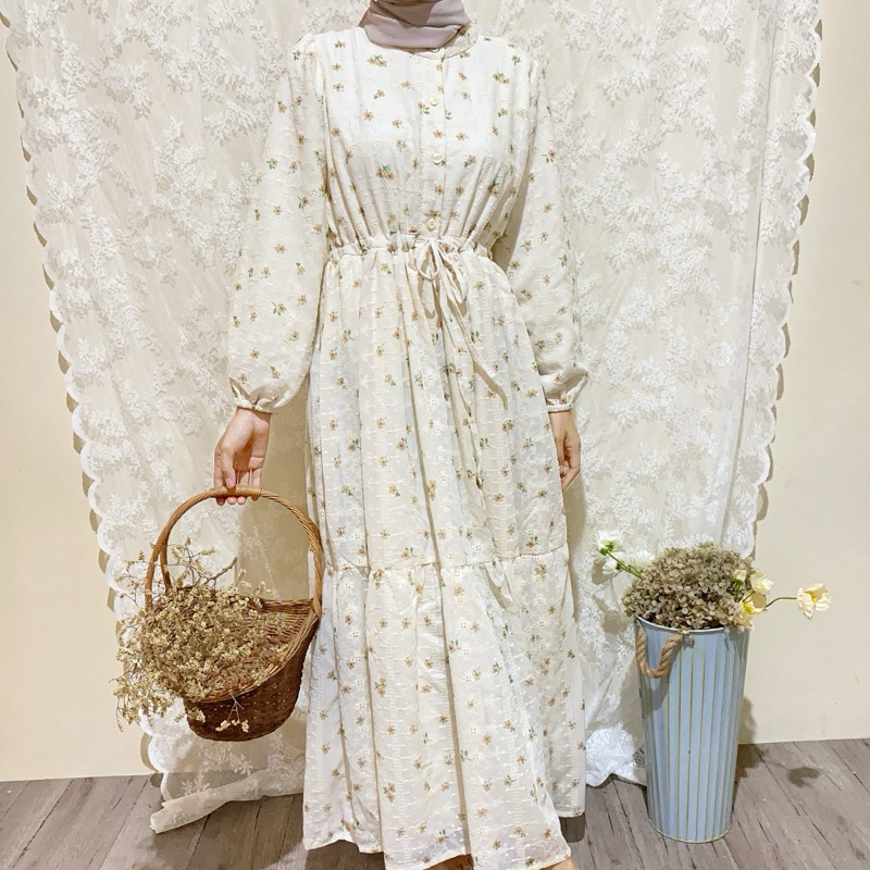 Jual [READY] BLOSSOM | Floral Dress | Dress Bunga Vintage | Dress Korea ...