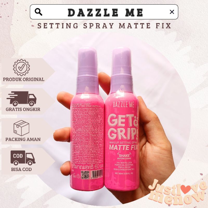 Jual [NEW] DAZZLE ME SETTING SPRAY MATTE FIX (PINK) | Shopee Indonesia