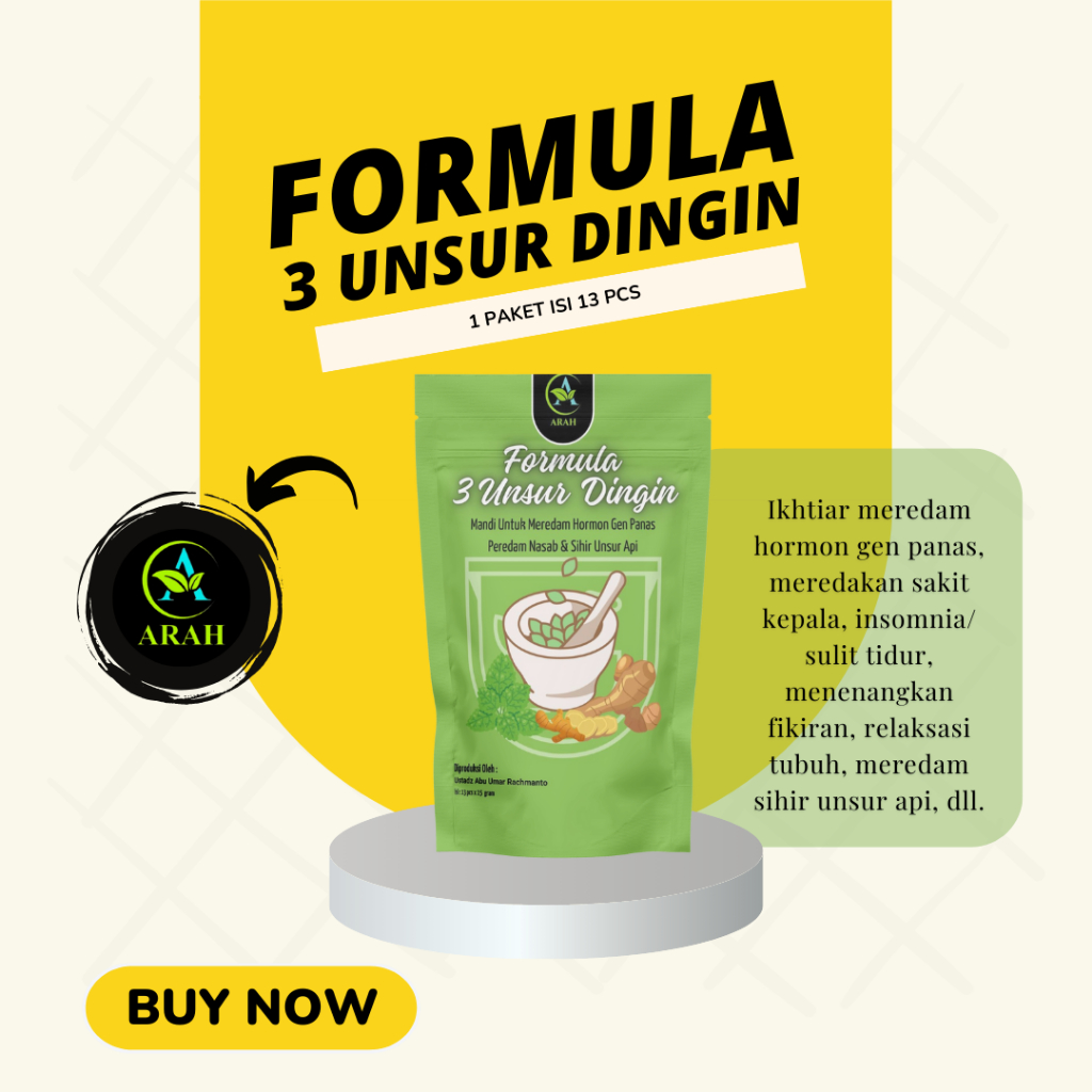 Jual Herbal Formula Mandi 3 Unsur Dingin - Produk Original Herbal ARAH ...