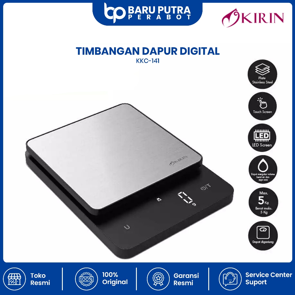 Jual Timbangan Dapur Digital 5 KG KIRIN KKC-141 / KKC 141 | Shopee Indonesia