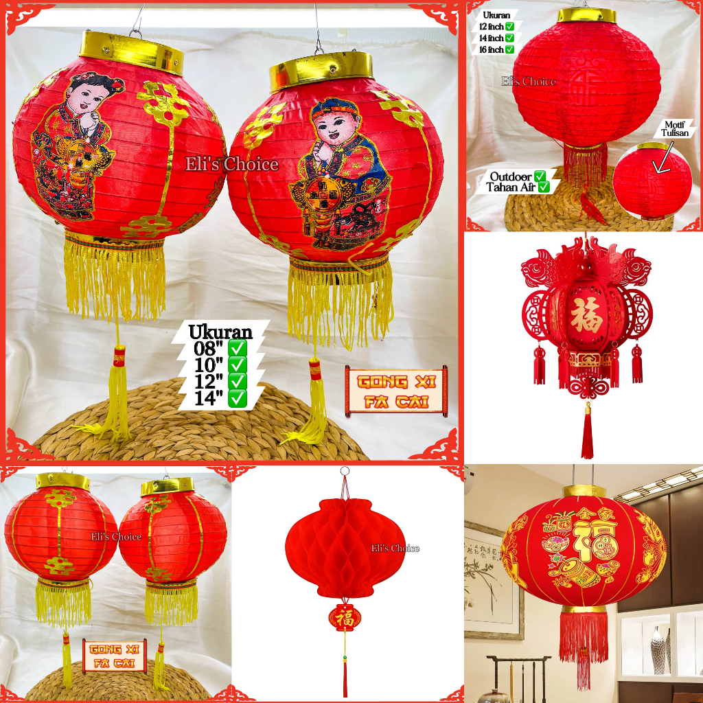 Jual LAMPION IMLEK LENGKAP 2025 / Lampion Outdoor Tahan Air / Lampion ...