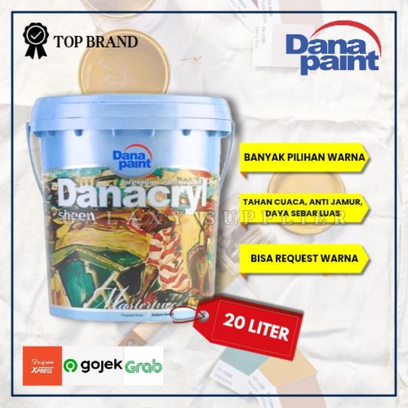 Jual DANAPAINT DANACRYL SHEEN CAT INTERIOR PREMIUM 20 LITER HASIL AKHIR ...