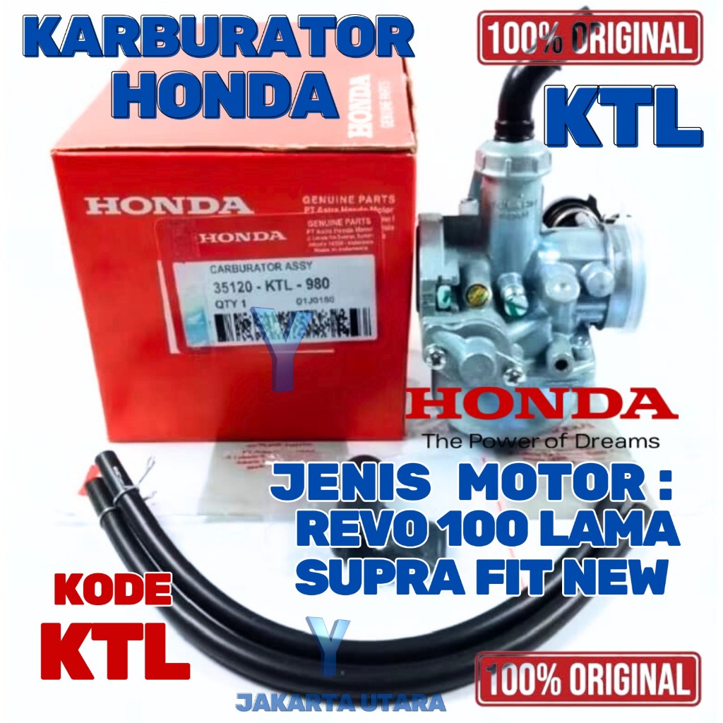 Jual KARBURATOR GRANSI ORI HONDA KODE KTL AHM PRESISI SIAP PASANG MOTOR SUPRA FIT NEW , REVO ...