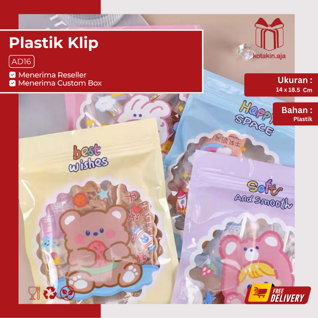 Jual Plastik Ziplock Motif / Plastik Klip Cookies / Ziplock Kemasan ...