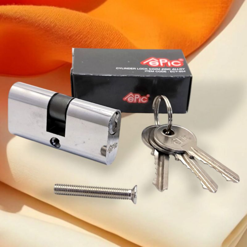 Jual Silinder Kunci 54mm Pintu Geser / Silinder Pintu Aluminium Epic ...