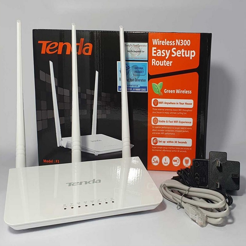 Jual TENDA F3 Wireless N Router WiFi 300Mbps Multi Mode Router Wireless ...