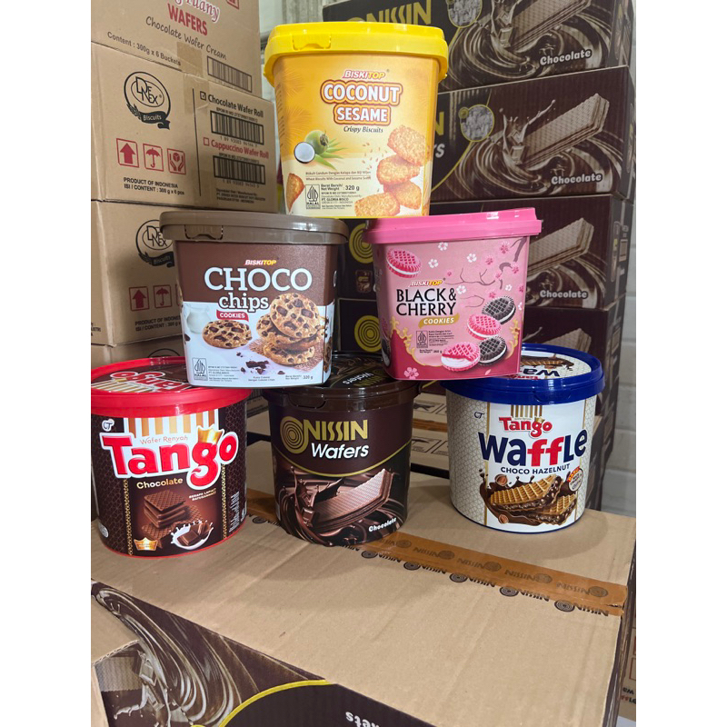Jual Tango Waffle Jar Timba Kaleng (Ecer) | Shopee Indonesia