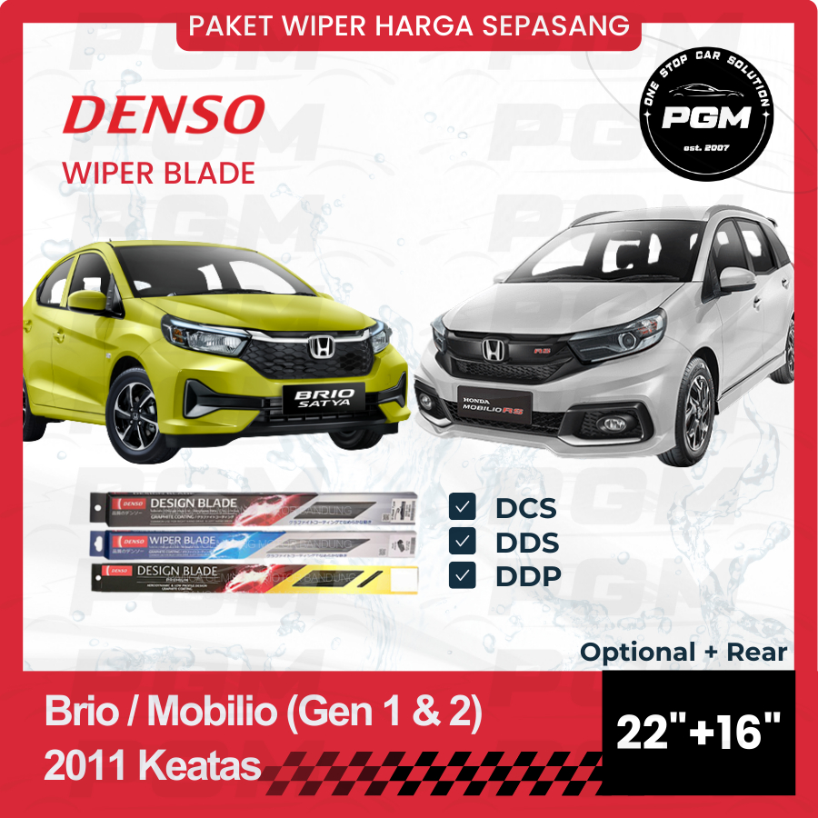 Jual Wiper Honda Brio Mobilio Denso 22"+16" (2pcs) | Shopee Indonesia