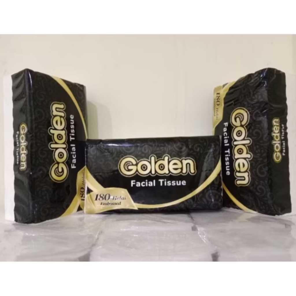 Jual (3 Pack) Tissue Murah Golden Embossed [180 Sheet/2 Ply] | Shopee ...