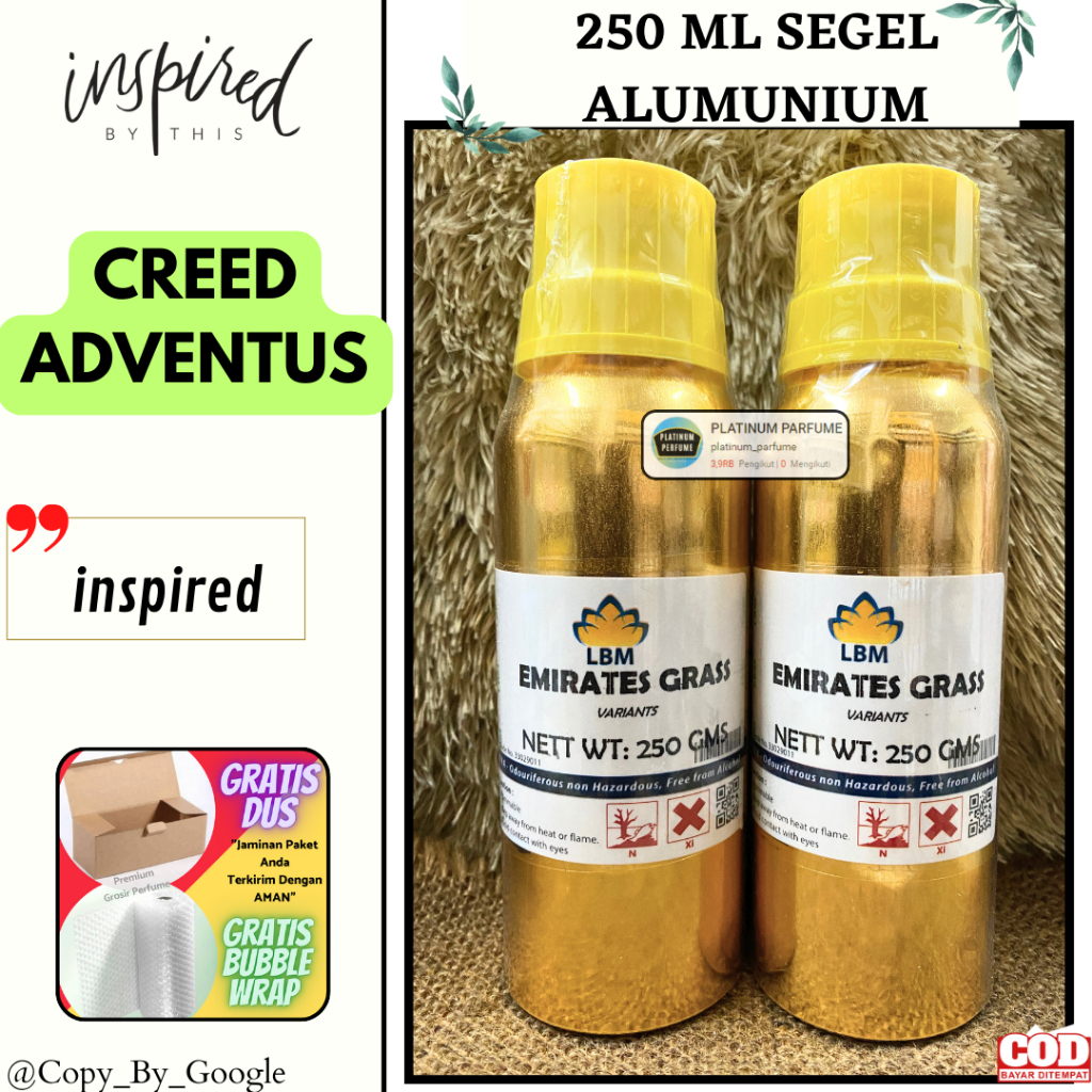 Jual Bibit Parfum CREED ADVENTUS ( Emirates Grass ) 250 ML SEGEL LBM ...