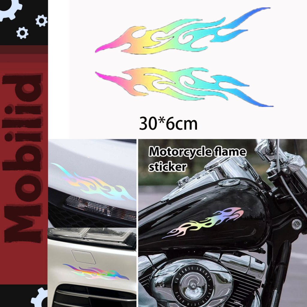 Jual Stiker Api Menyala Sticker Mobil Honda Sticker Hologram Mobil ...