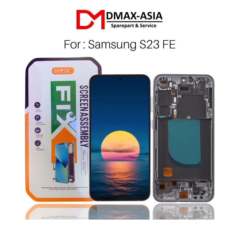Jual DMax-Asia Lcd Samsung S23 FE Oled With Frame FIngerprint On ...