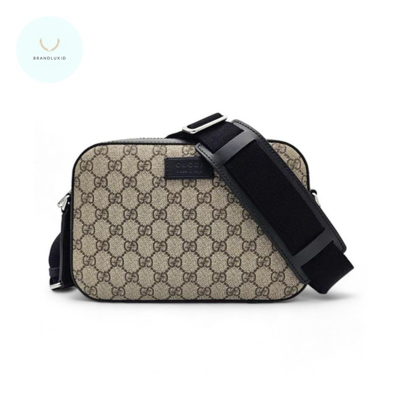 Jual Gucci GG Supreme Camera Bag Beige/Black | Shopee Indonesia