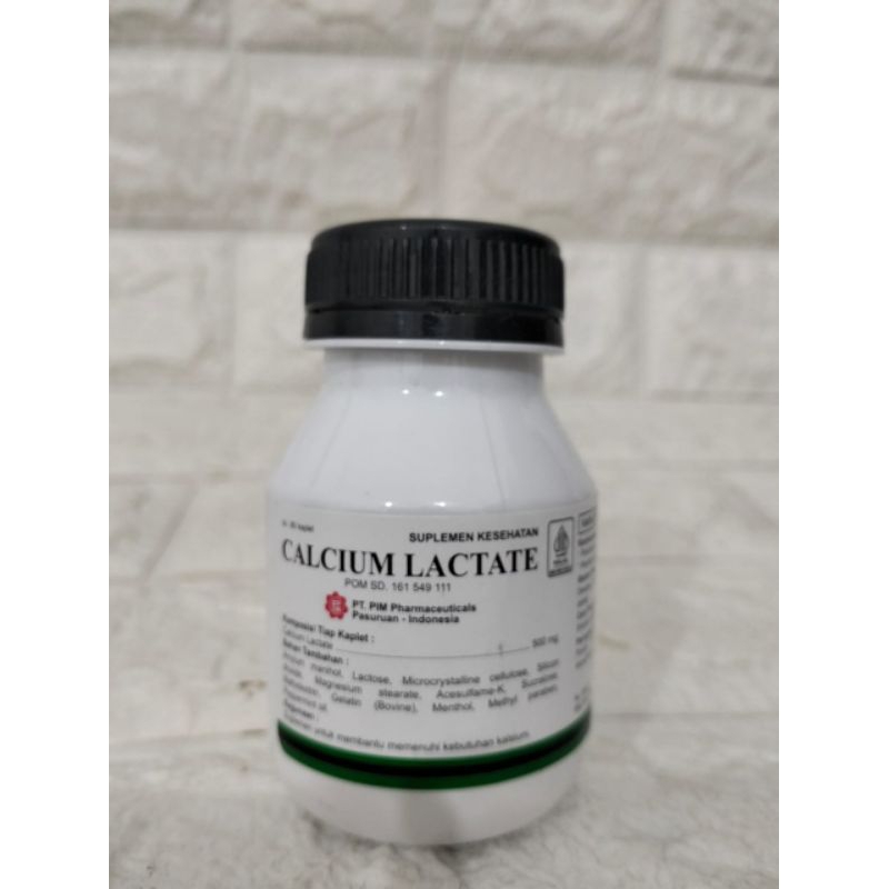 Jual Kalsium Laktat Calcium Lactat kaleng 100 kaplet Kalk kaleng ...