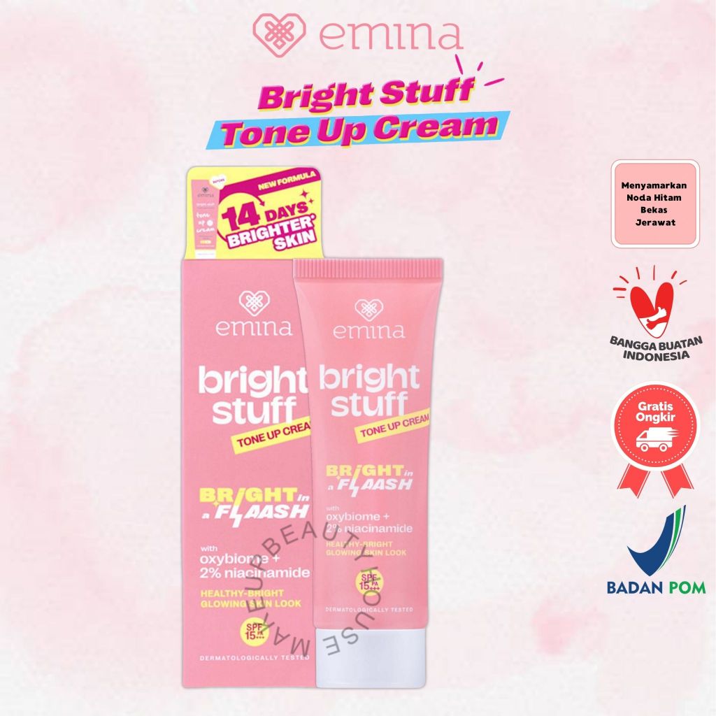 Jual EMINA Bright Stuff Tone Up Cream 20ml | Shopee Indonesia