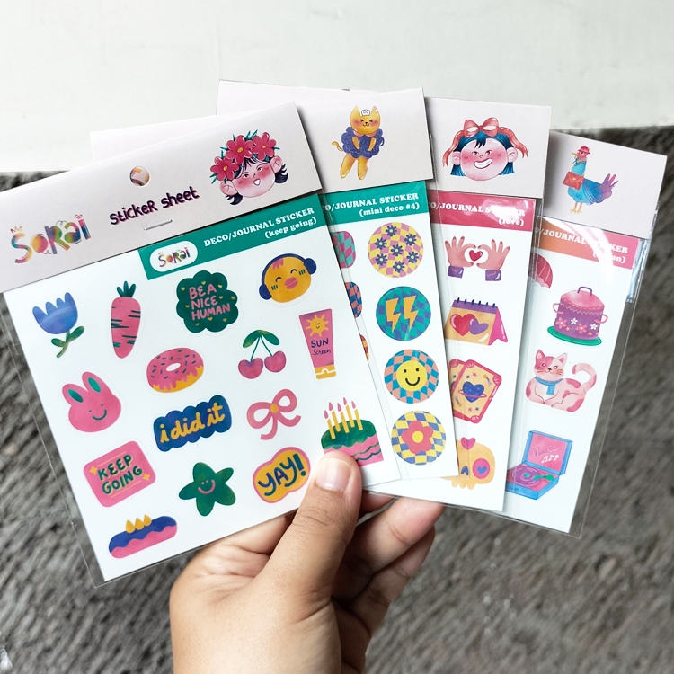 Jual STIKER MINI DECO | JOURNAL KIT | STIKER JURNAL LUCU | STICKER ...