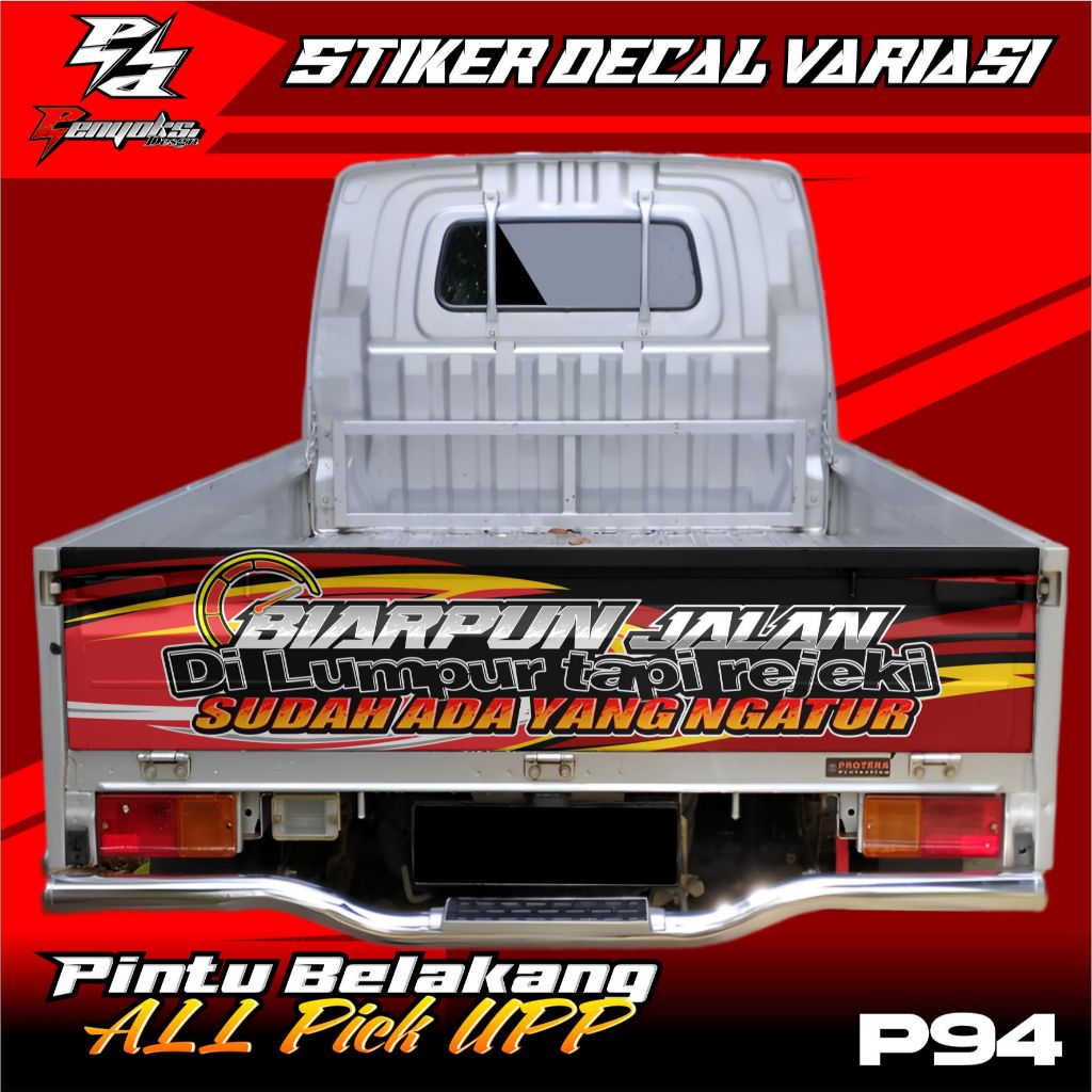 Jual Stiker Pintu Belakang All Pick Up.Futura,L 300,Grand max,New cary ...