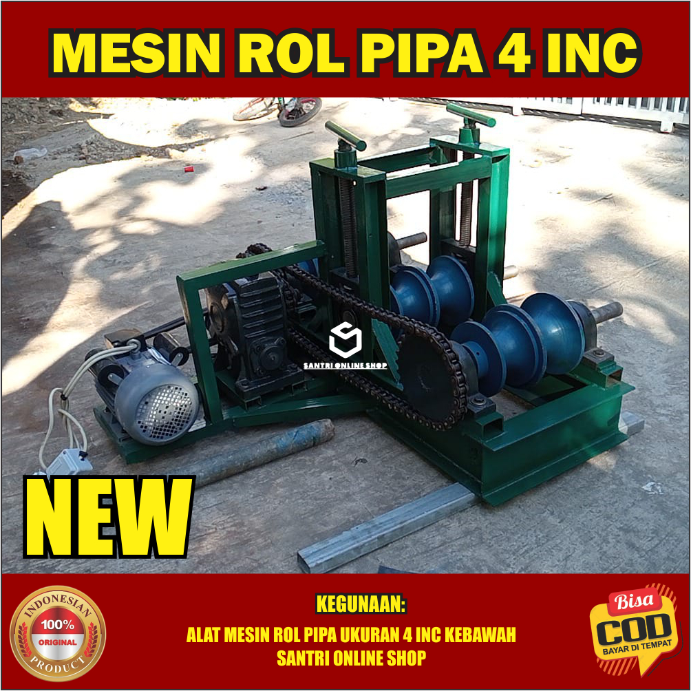 Jual (TERBARU) MESIN ROL PIPA UKURAN 4 INC MESIN 3 PK 1 PHASE MERK ...