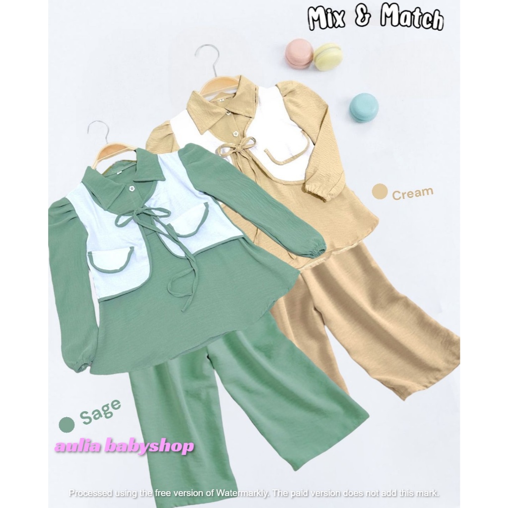 Jual one set lebaran untuk anak perempuan ready dari usia 1-10 tahn ...