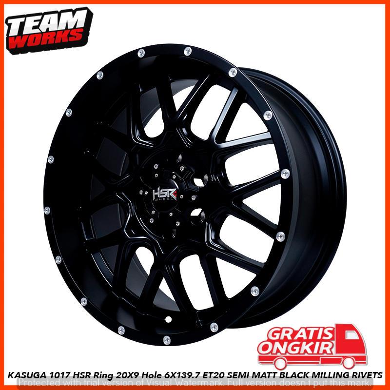 Jual VELG MOBIL RING 20 UNTUK FORTUNER PAJERO HARDTOP MUX EVEREST R20 HSR KASUGA BLACK PELG ...
