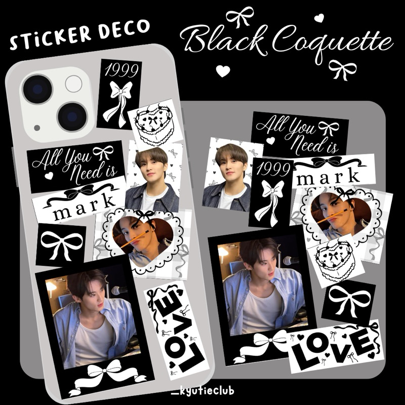 Jual NCT DREAM STICKER DECO BLACK COQUETTE AESTHETIC STIKER SET HP MARK ...