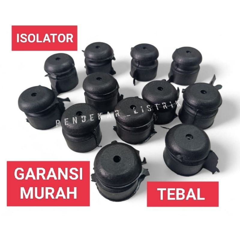 Jual ISOLATOR INSTALASI LISTRIK HITAM TEBAL MURAH | Shopee Indonesia