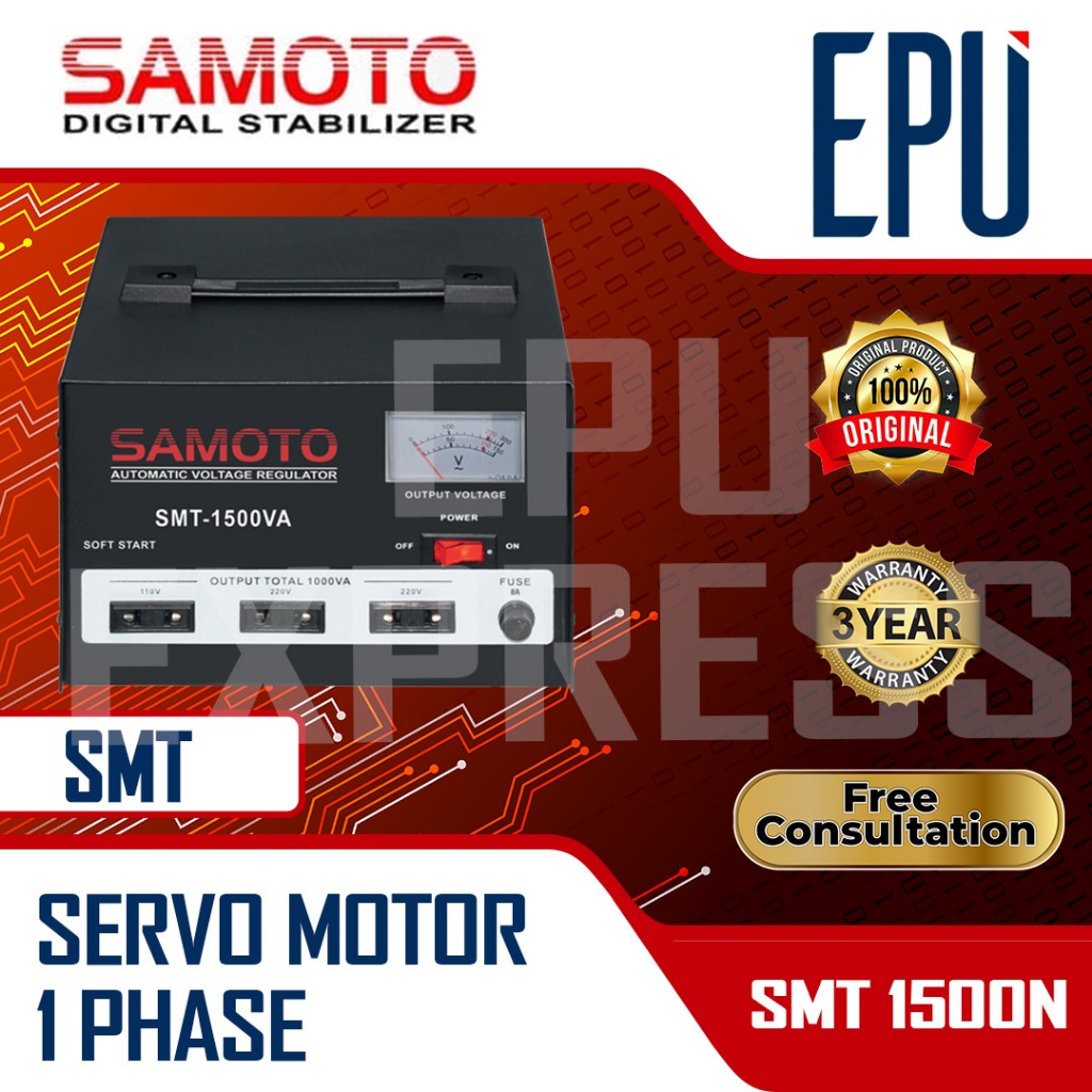 Jual Stabilizer Samoto 1500VA stabiliser 1500 VA Stavol Listrik SMT AVR ...