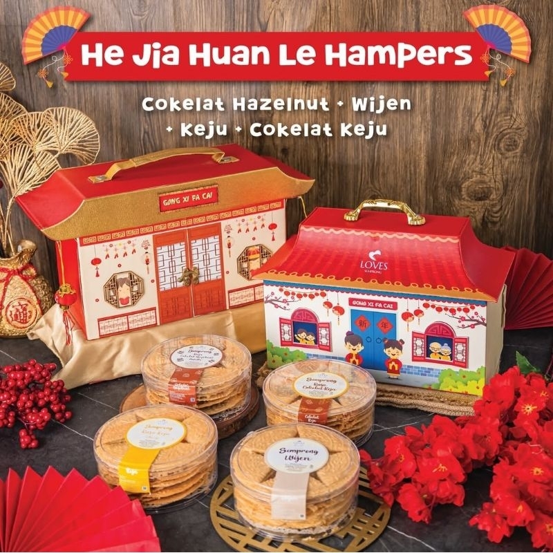 Jual He Jia Huan Le Hampers Imlek CNY Loves Semprong Nutella Coklat ...