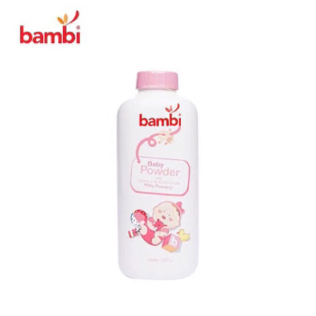 Jual BAMBI BABY POWDER MILKY PINK 100G | Shopee Indonesia