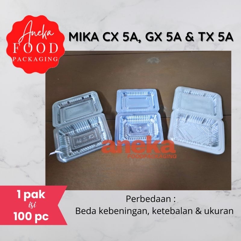 Jual 100pc- Mika plastik kue CX 5A, GX 5, TX 5A mika jajanan pasar roti ...