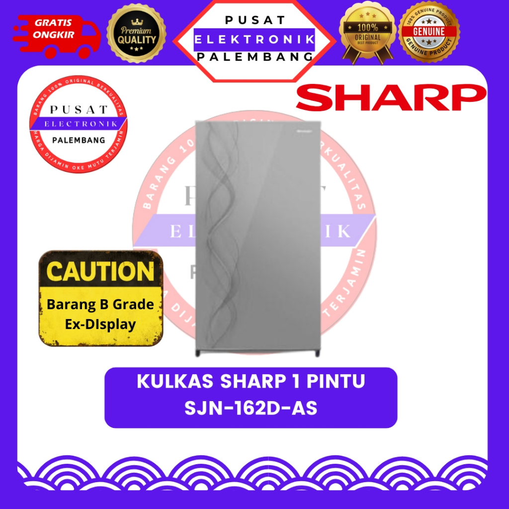 Jual KULKAS 1 PINTU SHARP B GRADE SJN-162D-AS KULKAS 1 PINTU B GRADE ...
