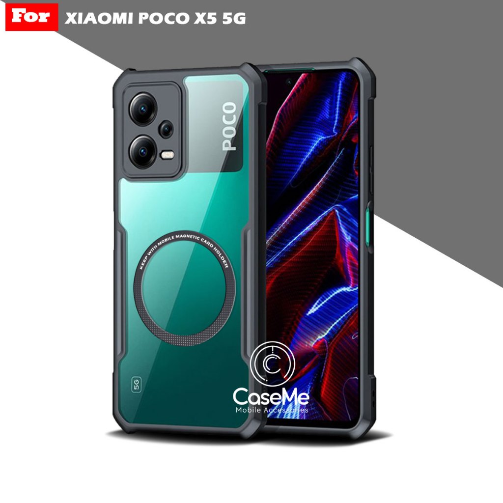 Jual Case Xiaomi Poco X5 5G Softcase Fushion Magnetic Ring Transparan ...