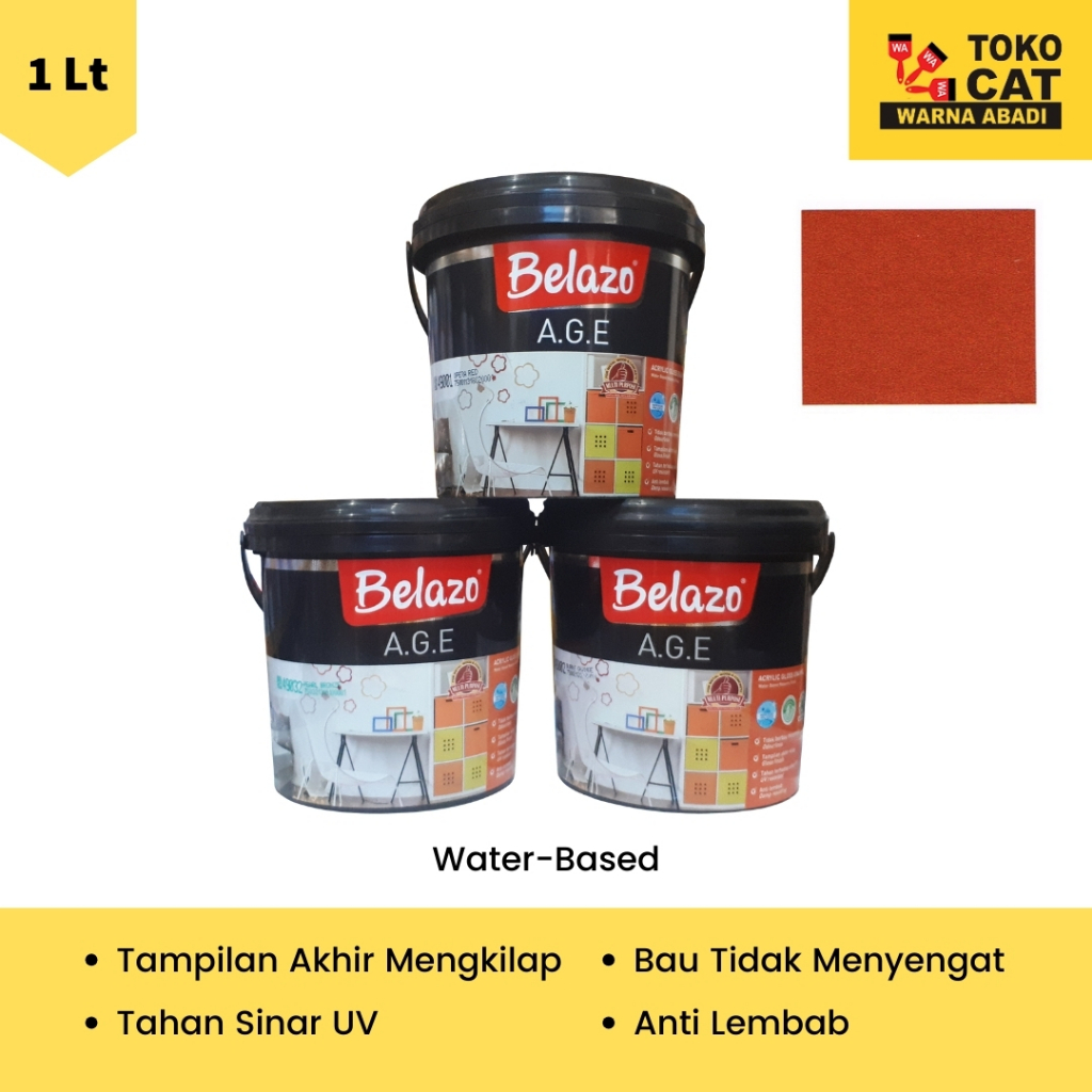Jual CAT BELAZO AGE WARNA TEMBAGA - BRONZE 1 LITER ( TEMBOK, KAYU, BESI ...