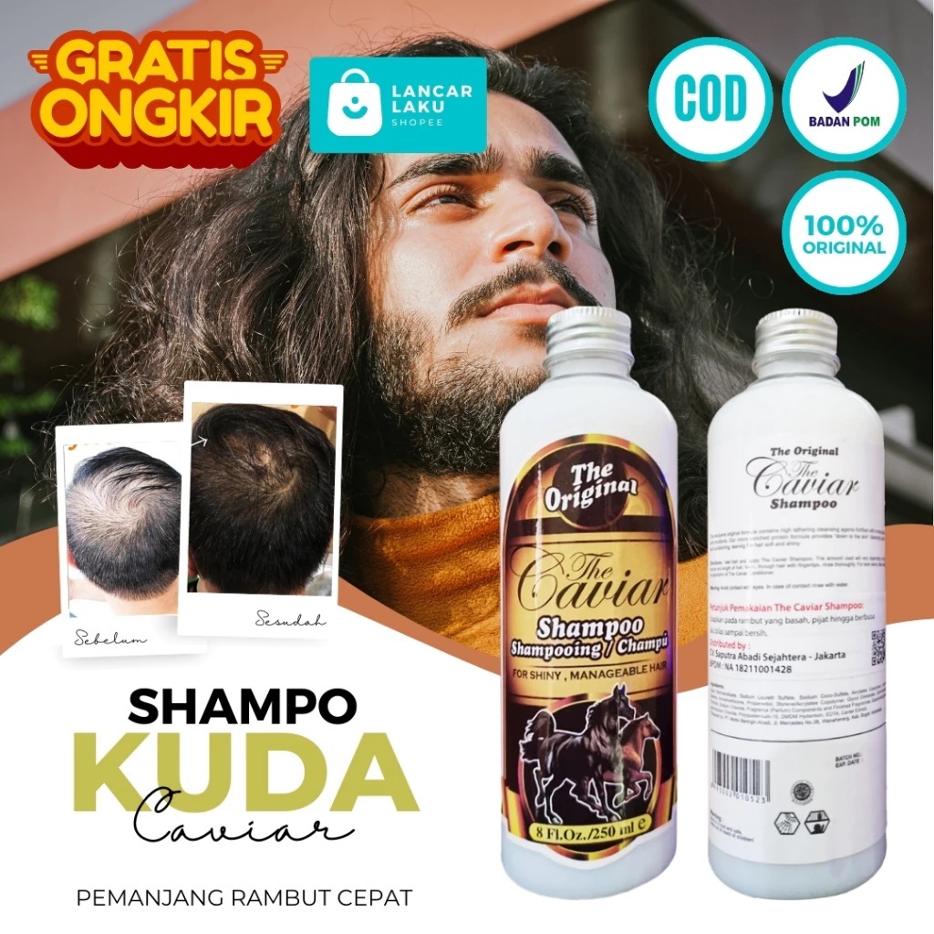 Jual The Original Caviar Shampoo Sampo Pemanjang Pelurus Rambut ...