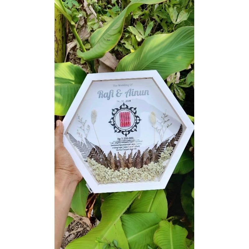 Jual bingkai mahar nikah hexagonal | Shopee Indonesia