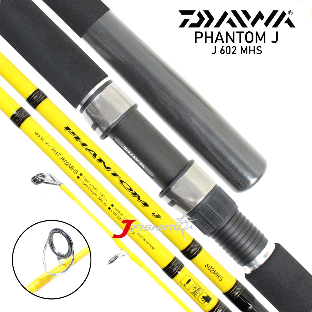 Jual Joran DAIWA PHANTOM J 602MHS | Spinning Jigging | 2 Section | Shopee Indonesia