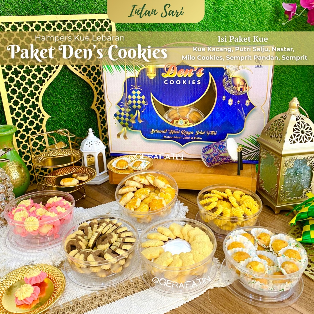 Jual INTAN SARI DEN'S COOKIES PAKET KUE KERING 6 TOPLES PARSEL DIBUAT ...