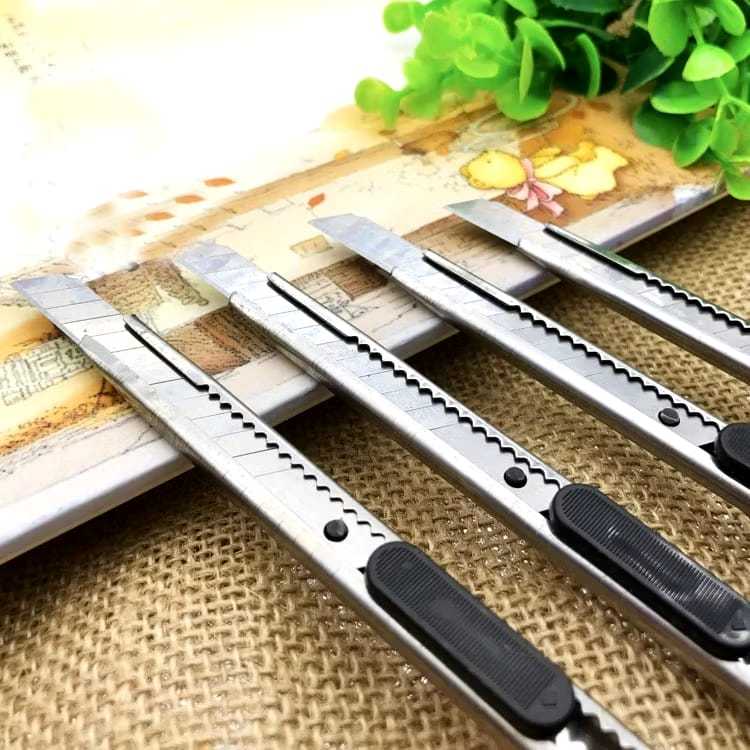 Jual AB99 Cutter Mini Serbaguna Cutter Kecil Stasinless Stell Pisau ...