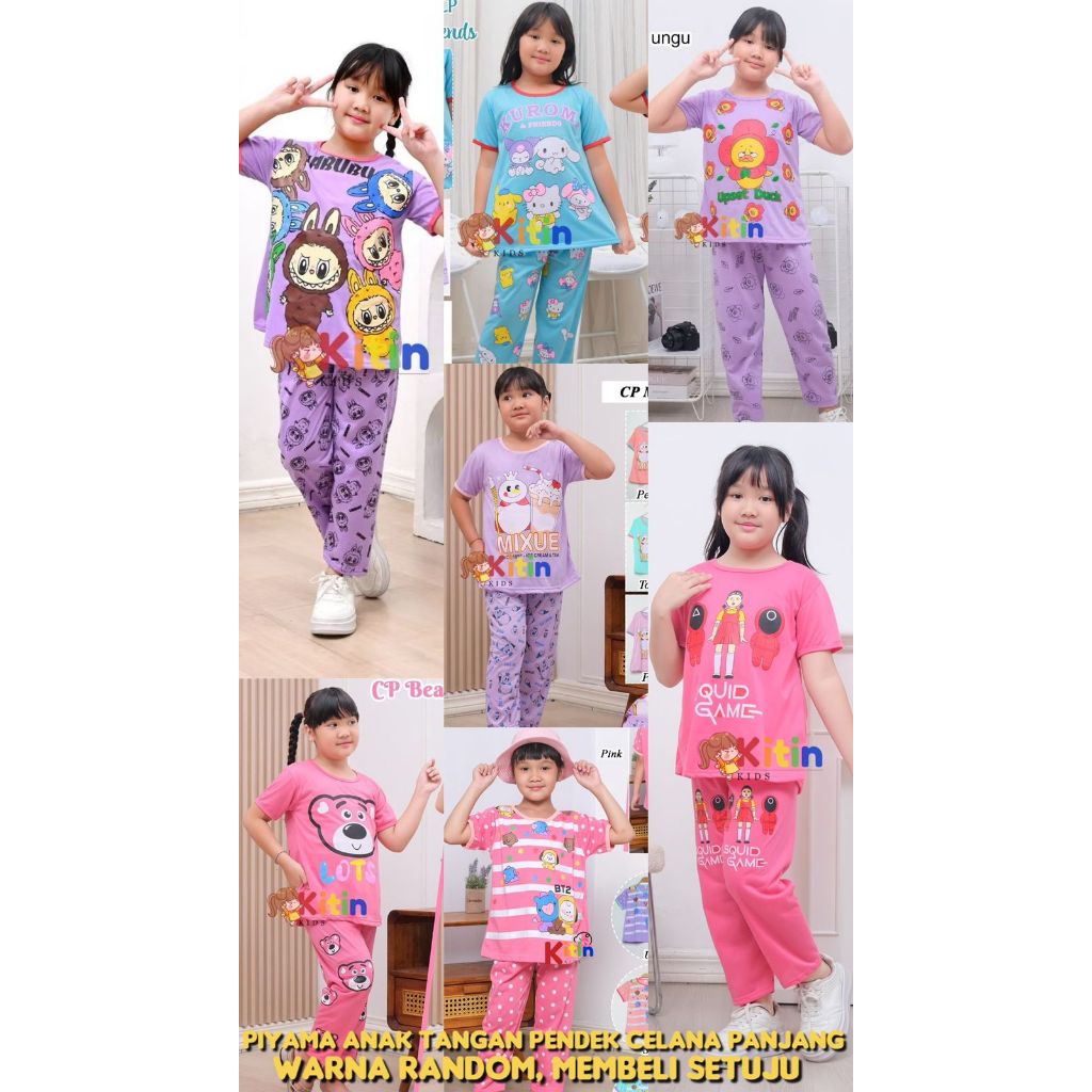 Jual FN - CP SETELAN BAJU TIDUR DAN PIYAMA ANAK CEWEK/PEREMPUAN ABG ...