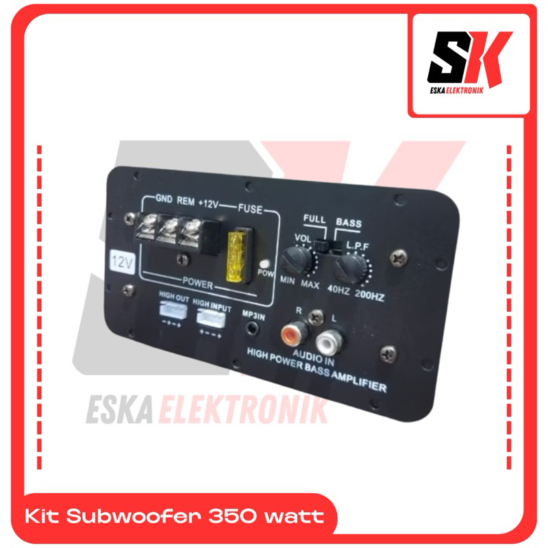 Jual Kit rakitan subwoofer 350watt untuk box psw polytron dan subwoofer ...