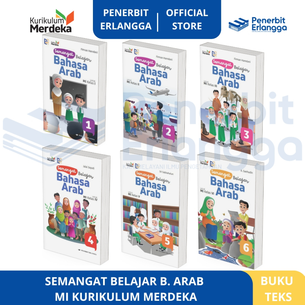Jual [Erlangga Official] Semangat Belajar Bahasa Arab Mi Kelas 1 2 3 4 5 6 - Kurikulum Merdeka ...